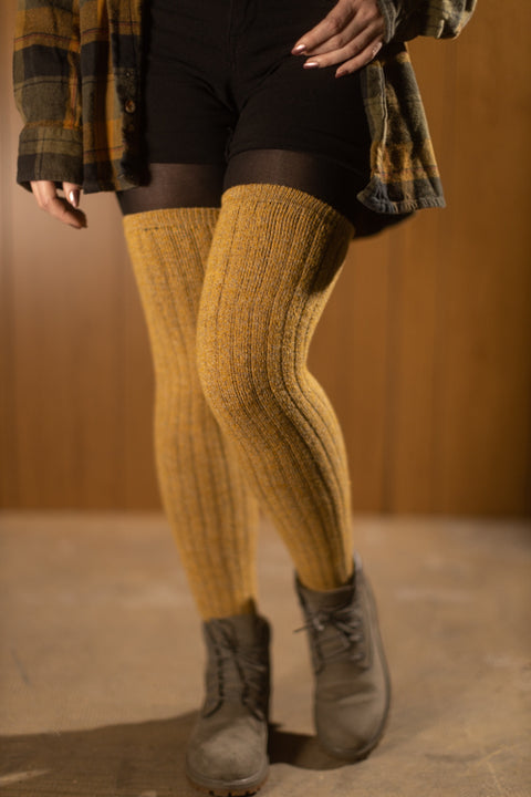 The Alaskan - Merino Wool Thigh High – Sock Dreams