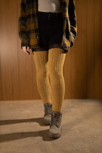 The Alaskan - Merino Wool Thigh High – Sock Dreams