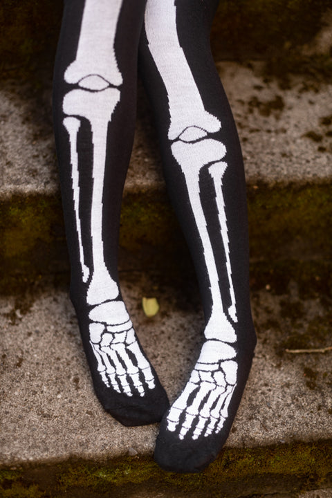 Longer Skeleton Thigh High – Sock Dreams