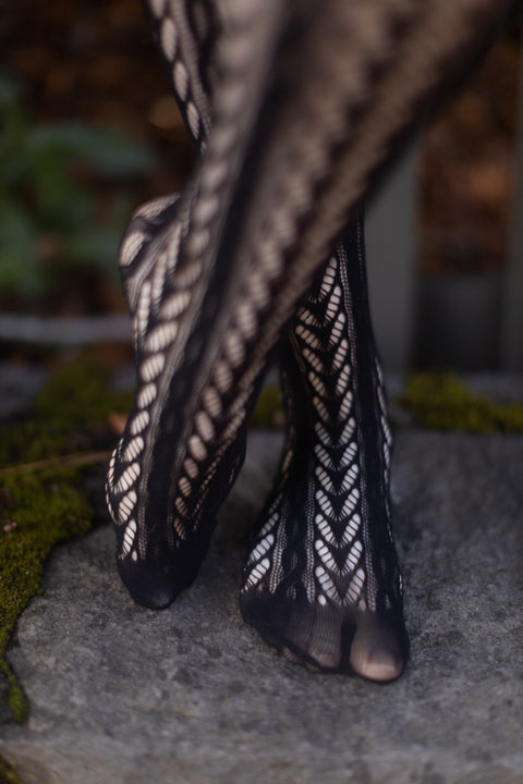 Braided Swirls Net Tights – Sock Dreams