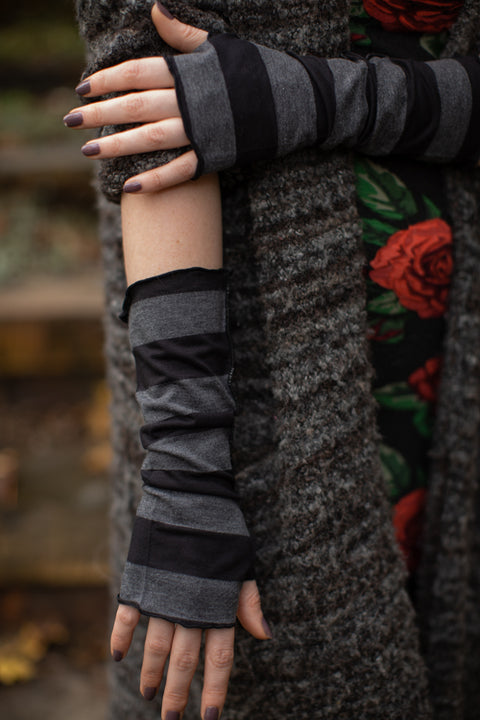 Soft Rayon Striped Arm Warmers – Sock Dreams