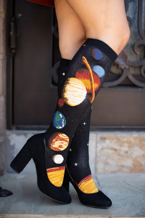 Solar System Knee High – Sock Dreams